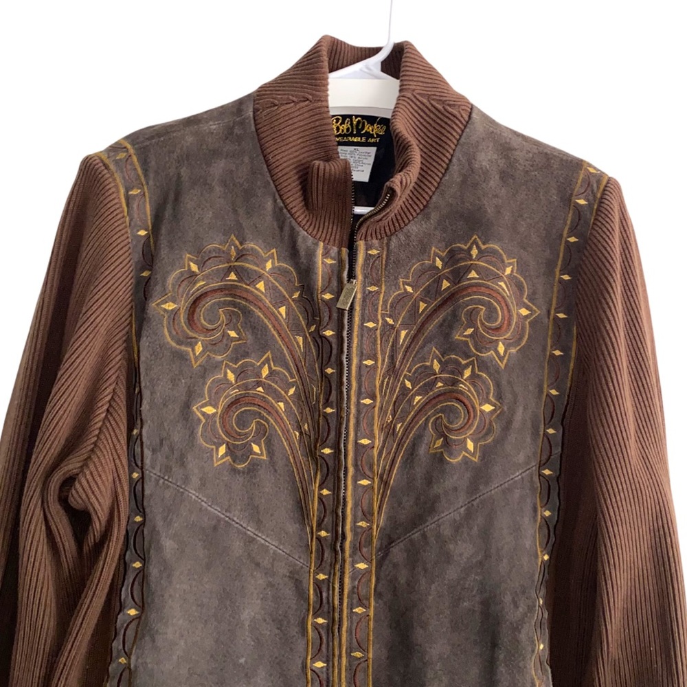 Rare Gorgeous Vintage Bob Mackie Jacket, Leather With… - Gem